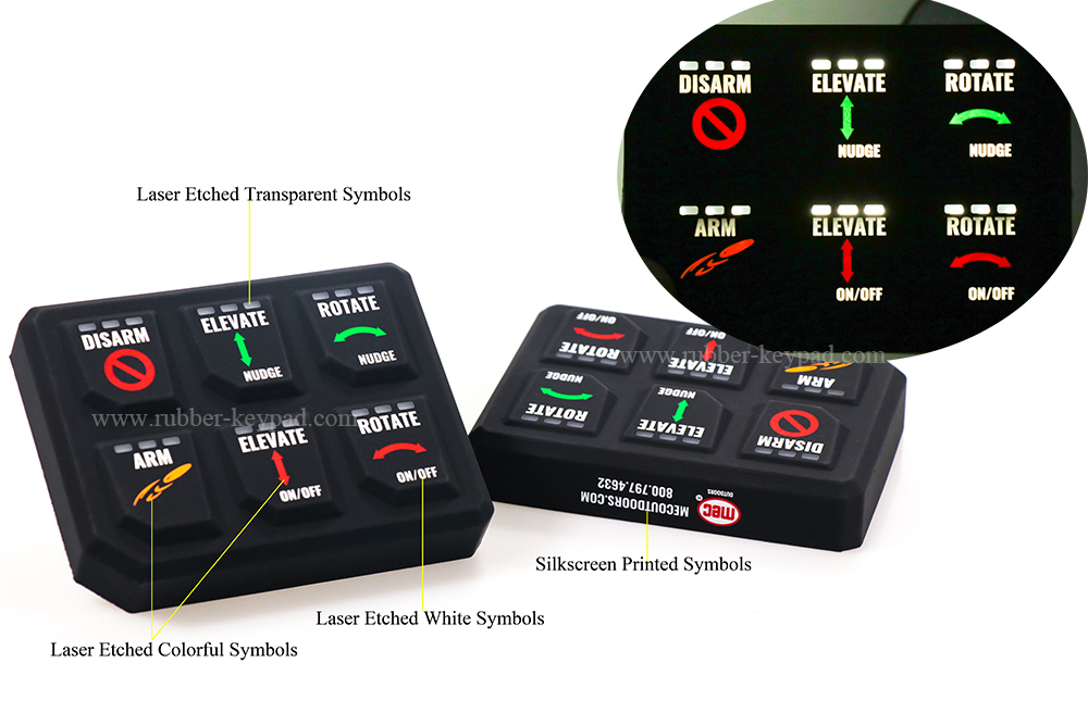 定制激光镭雕按键按钮 - 厦门贝腾硅橡胶制品有限公司